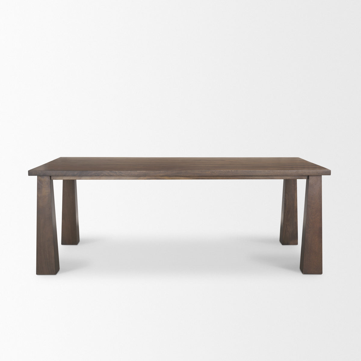 Wolcott Rectangular Dark Brown Solid Wood Dining Table | Be Bold Furniture