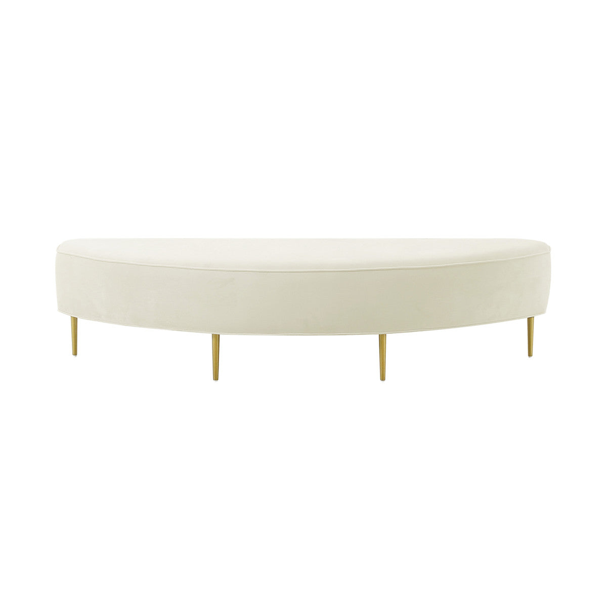 Bianca Cream Velvet Full Bench | Be Bold Furniture