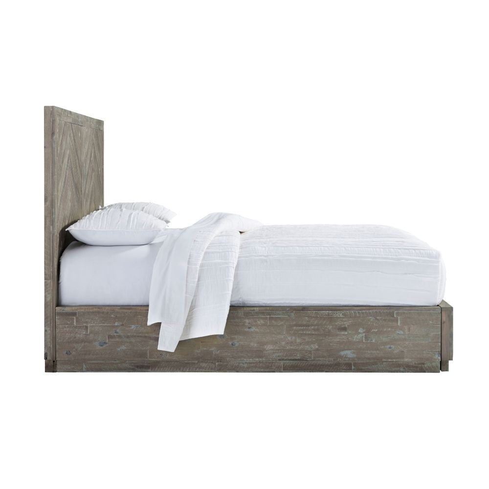 Herringbone Platform Bed